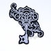 Silver Filigree Skeleton Key Iron on Embroidery Patch Mtcoffinz ...