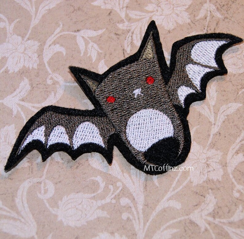 Baby Vampire Bat Red Eyes Anime Iron on Embroidery Patch Mtcoffinz - Etsy