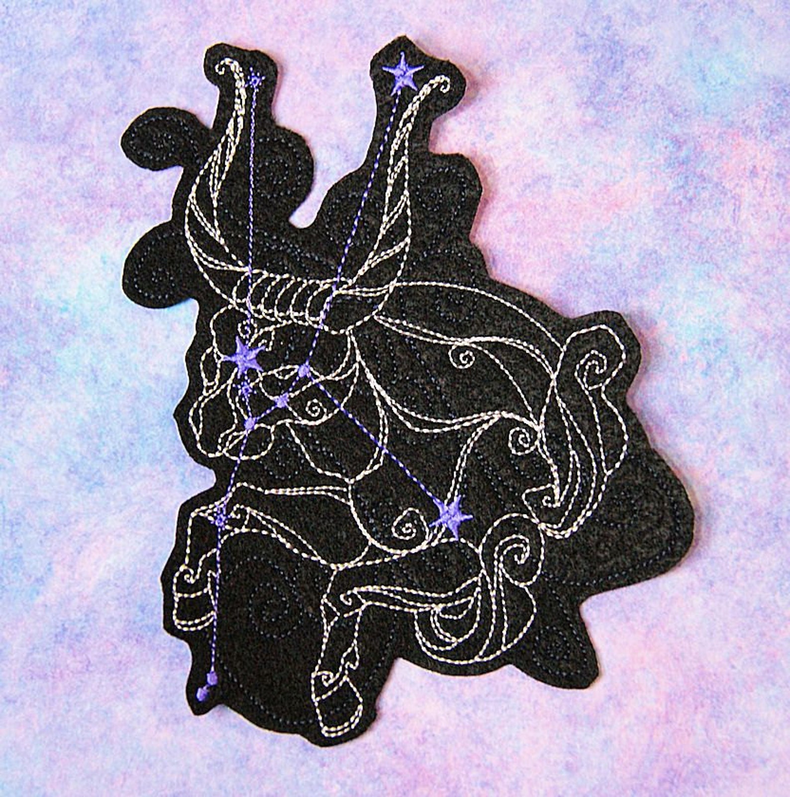 Taurus - the Bull- Constellation Iron on Embroidery Patch Mtcoffinz ...