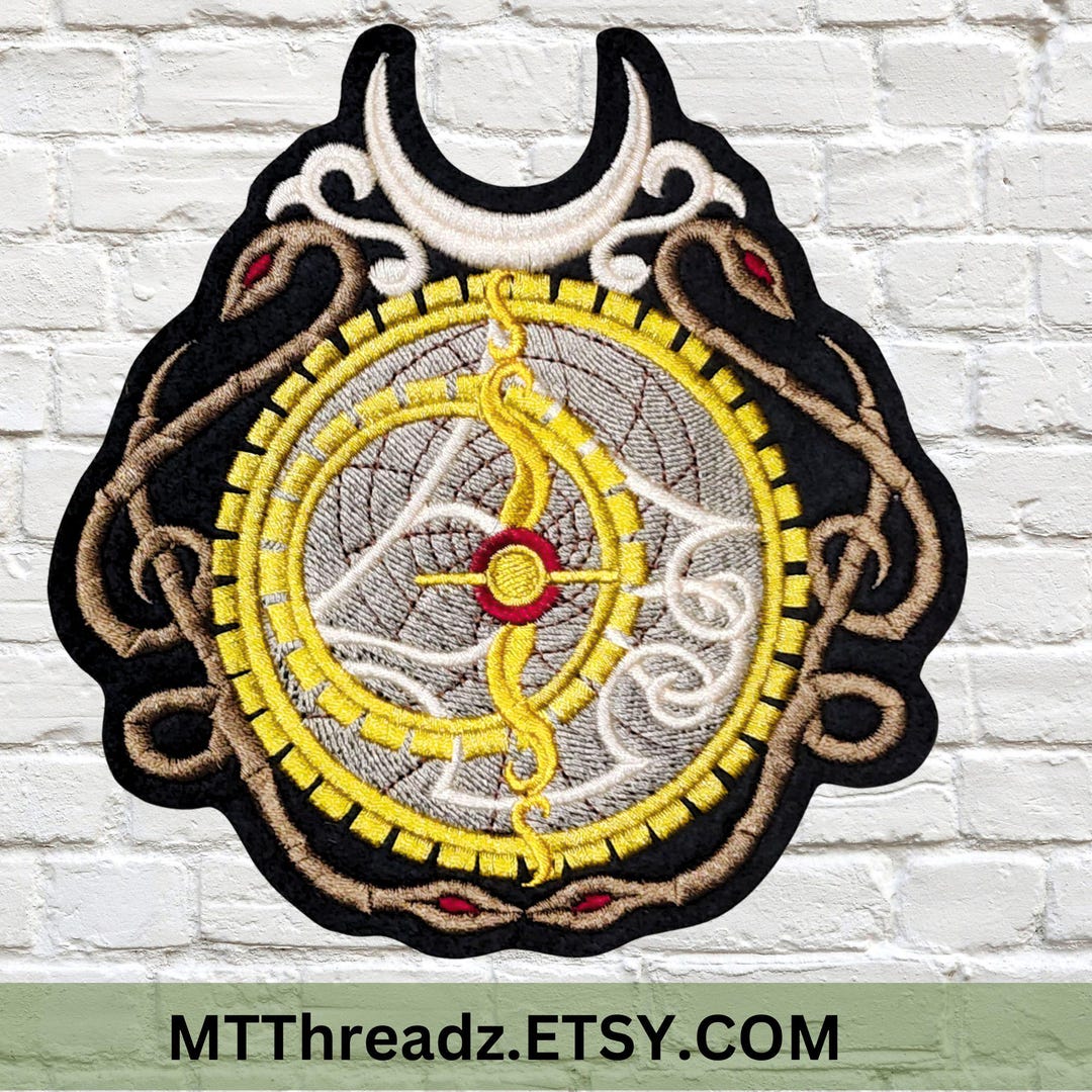 Steampunk Patch Alchemy Patch Astrolabe Iron on Embroidery Patch ...