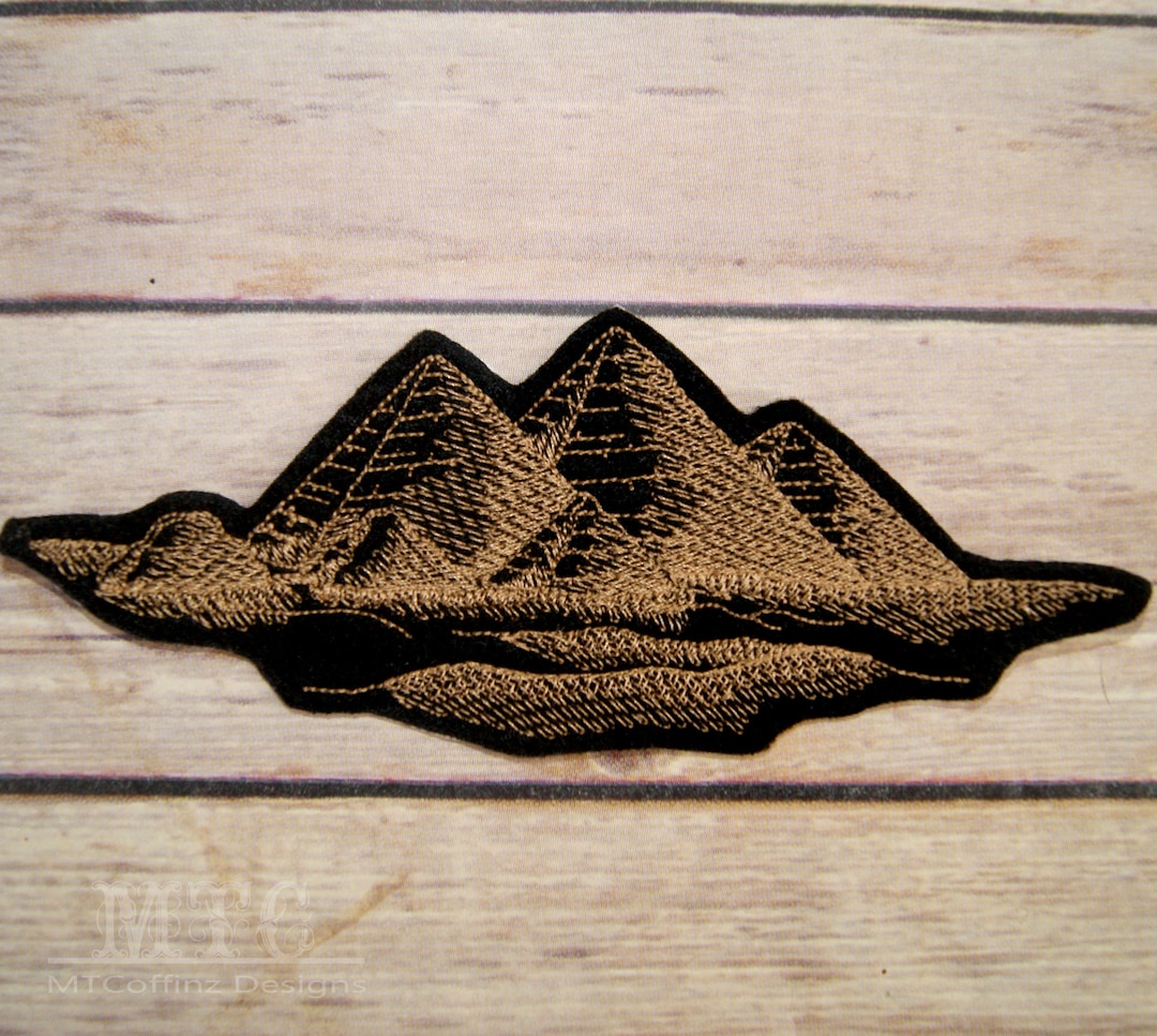Pyramids of Giza Iron on Embroidery Patch Mtcoffinz - Etsy