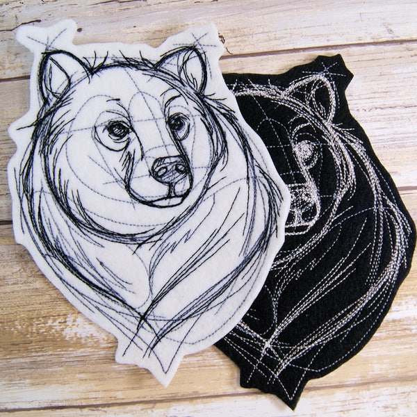 Embroidered Bear Patches - Etsy