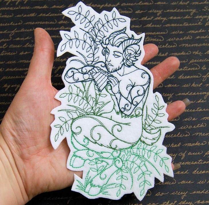 Pan Greek God Iron on Embroidery Patch Mtcoffinz Choose | Etsy