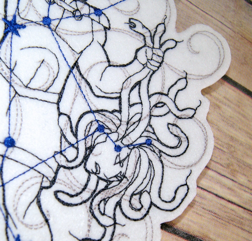 Perseus Stellar Constellation Iron On Embroidery Patch | Etsy