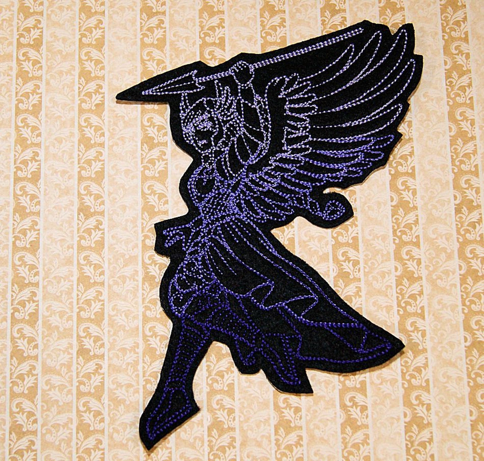 Valkyrie Mythical Norse Creature Iron on Embroidery Patch Mtcoffinz ...