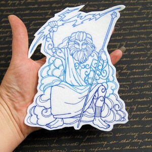 Zeus Greek God Iron on Embroidery Patch Mtcoffinz - - Choose Size ...