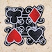 Lady Luck Card Suits Iron on Embroidery Patch Mtcoffinz Large Choose ...