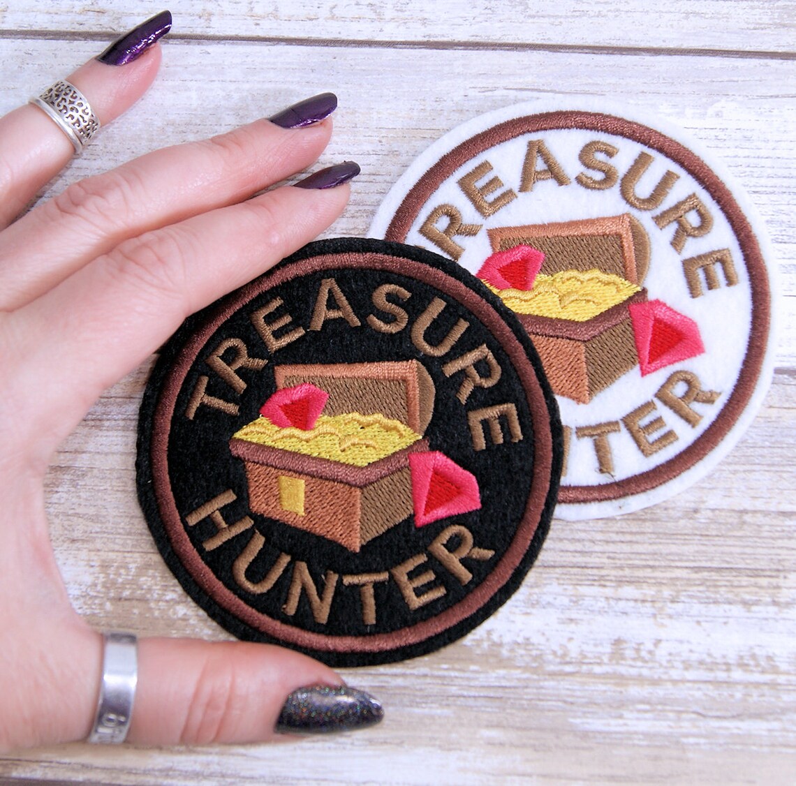 Treasure Hunter Round Merit Badge Iron on Embroidery Patch - Etsy