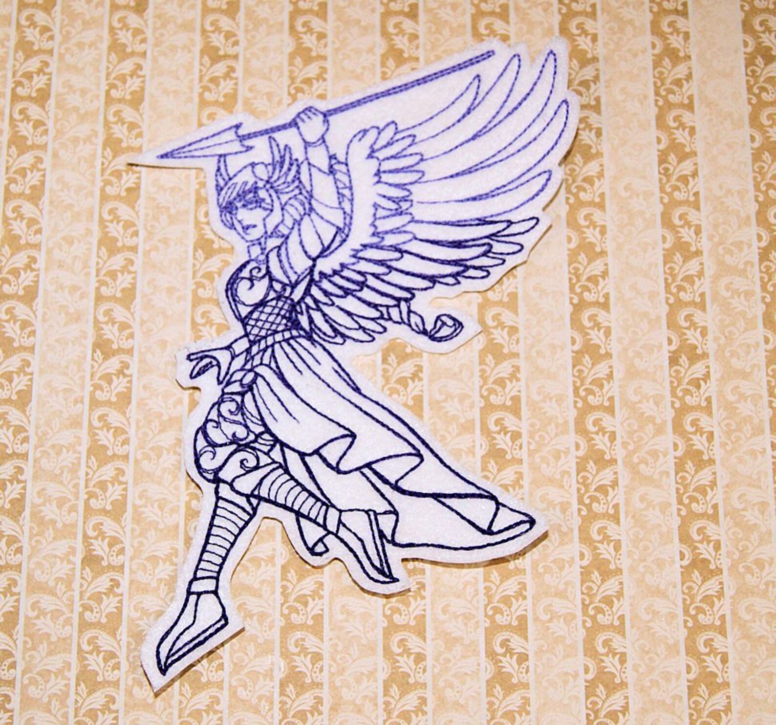 Valkyrie Mythical Norse Creature Iron on Embroidery Patch Mtcoffinz ...