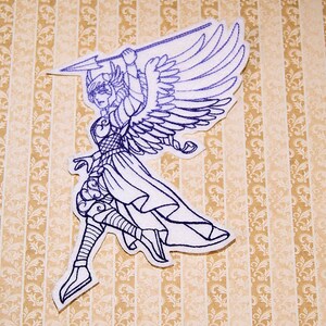 Valkyrie Mythical Norse Creature Iron on Embroidery Patch Mtcoffinz ...