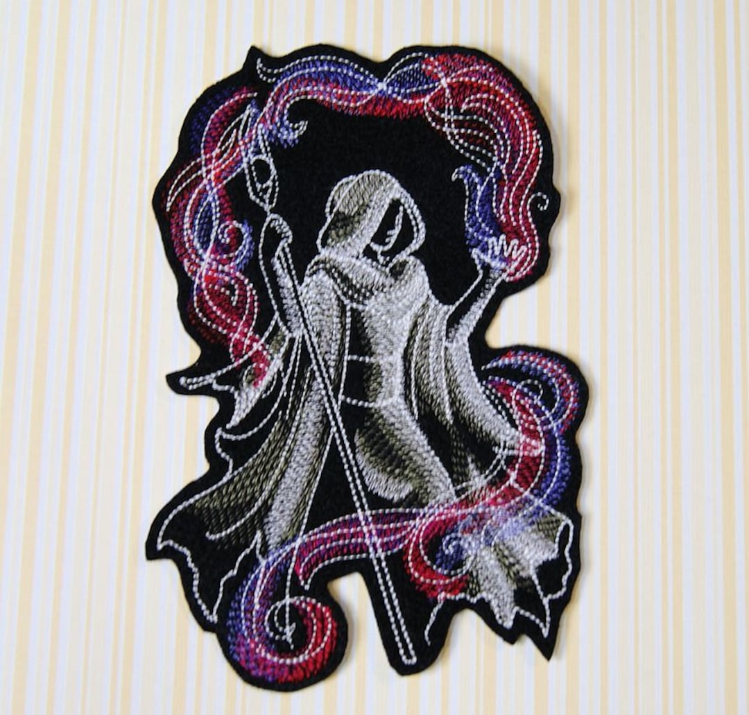 Mage Wizard -midnight Magic Iron on Embroidery Patch Mtcoffinz - Choose ...