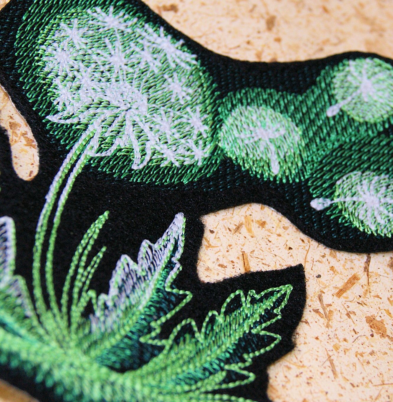 Glow in the Dark Dandelion Puff Iron on Embroidery Patch | Etsy