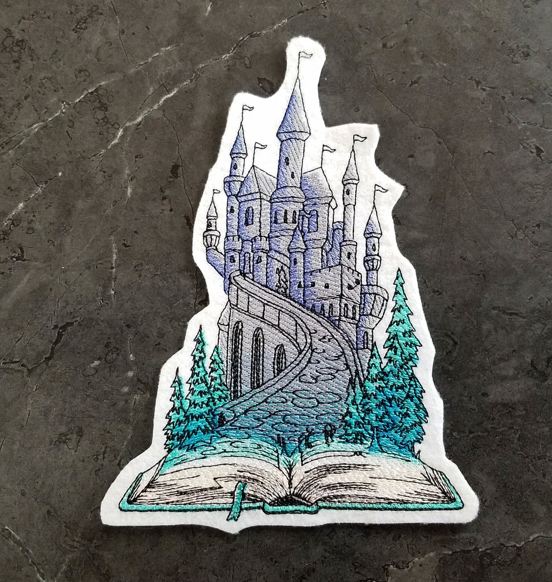 Fairytale Magic Castle Book, Reading Adventure - Iron on Embroidery ...