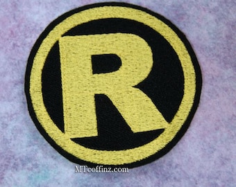 Modern Robin Logo Sidekick Iron on Embroidery Patch Mtcoffinz Choose ...