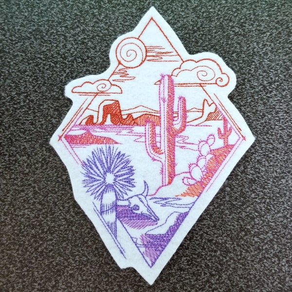 Embroidered Desert - Etsy