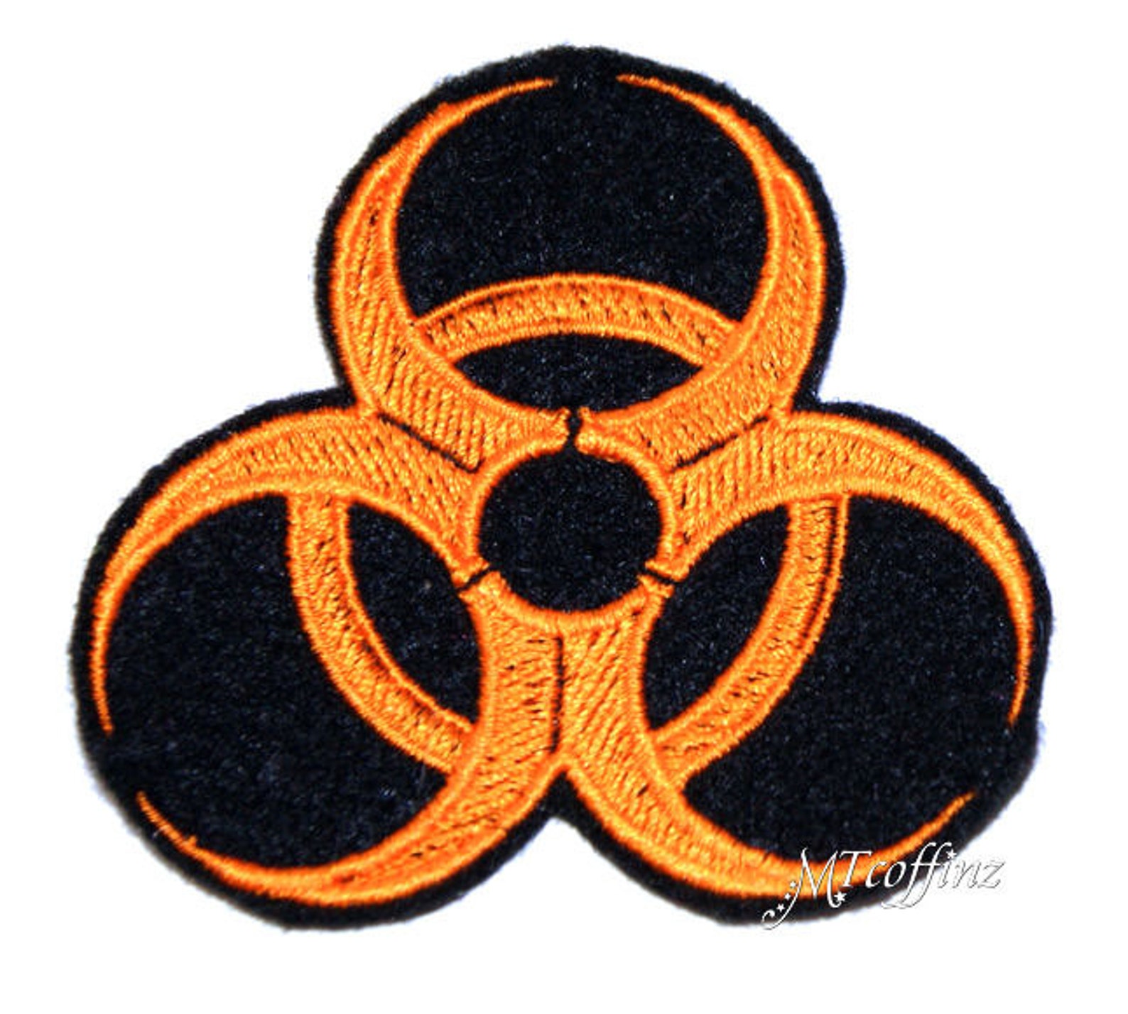 Classic Biohazard Symbol Custom Color Iron on Embroidery Patch - Etsy