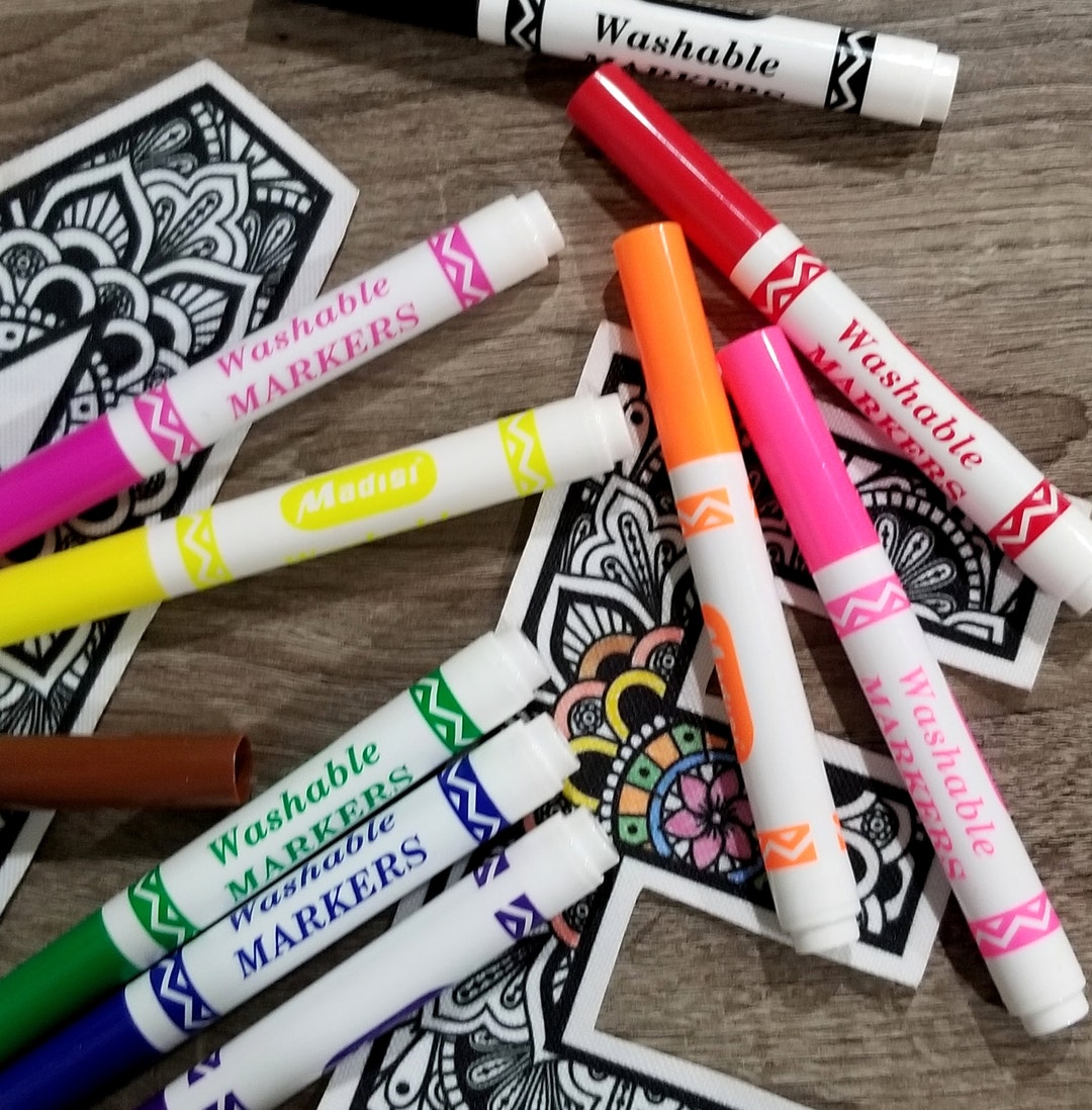 Color Fabric Markers Pack of Ten Machine Washable Finish - Etsy