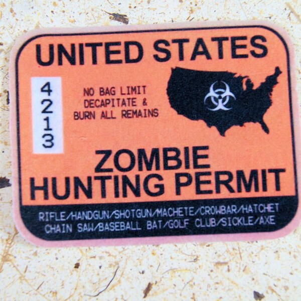 Hunting Permit - Etsy