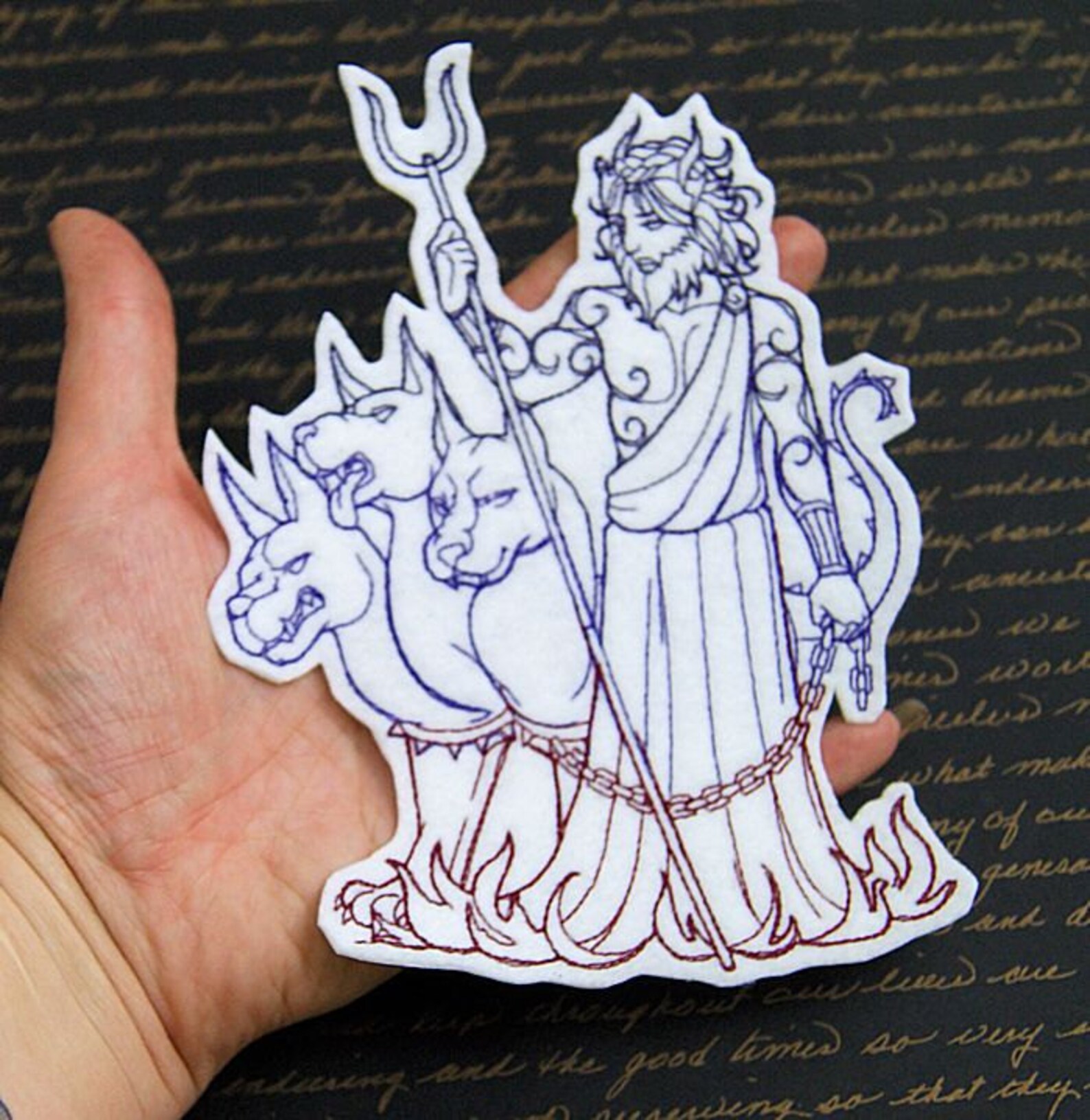 Hades Greek God Iron on Embroidery Patch Mtcoffinz Choose | Etsy