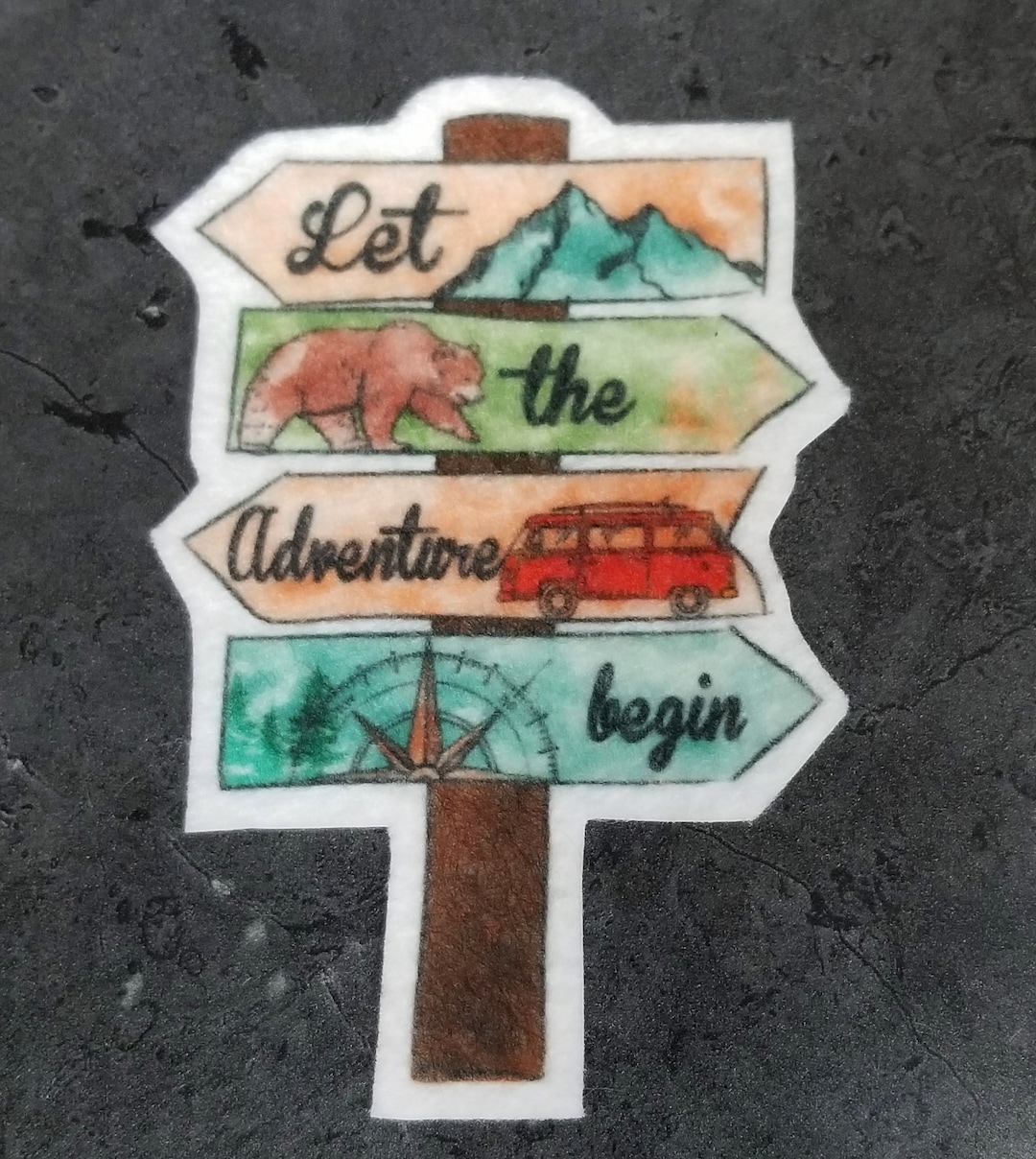 Let the Adventure Begin - Road Sign - Iron on Patch - Mtcoffinz ...