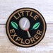 Little Explorer Round Merit Badge Iron on Embroidery Patch Mtcoffinz ...