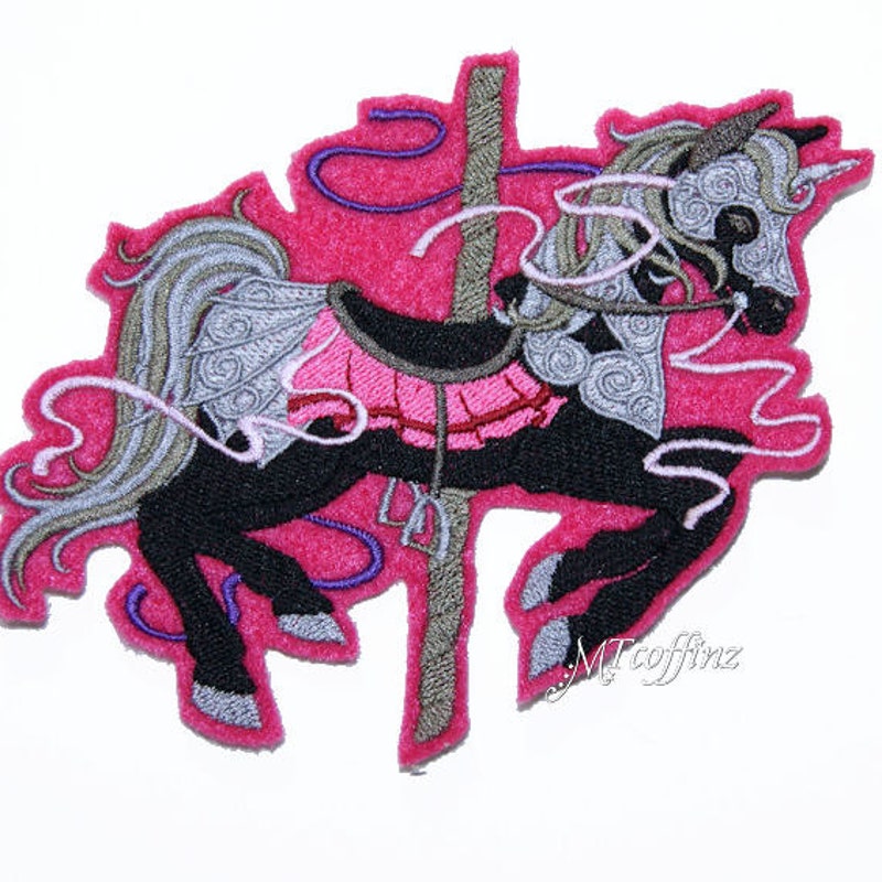 Carousel Horse Applique - Etsy