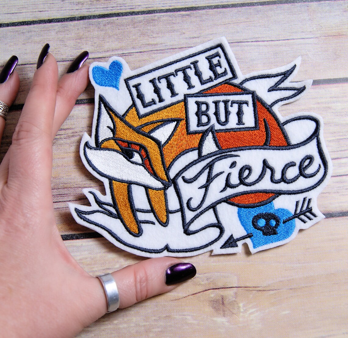 Little but Fierce Iron on Embroidery Patch Mtcoffinz - Etsy