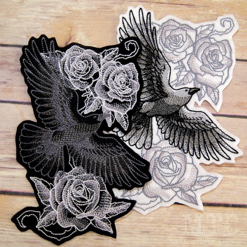 Crow Applique - Etsy