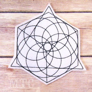 Sacred Geometry - Iron on Embroidery Patch Mtcoffinz - Choose Size ...