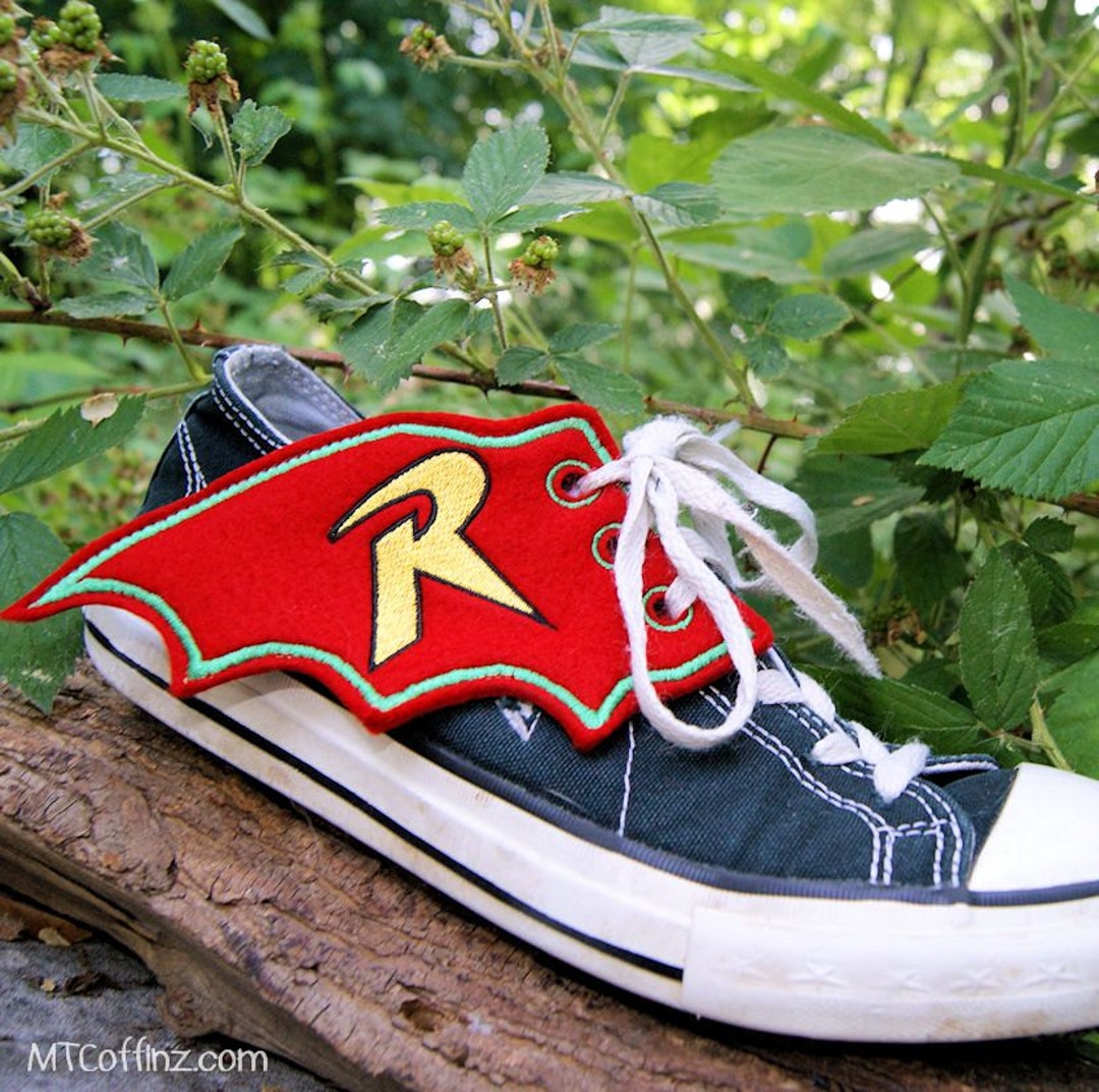 Modern Robin Logo Embroidered Shoe Wings Mtcoffinz - Etsy