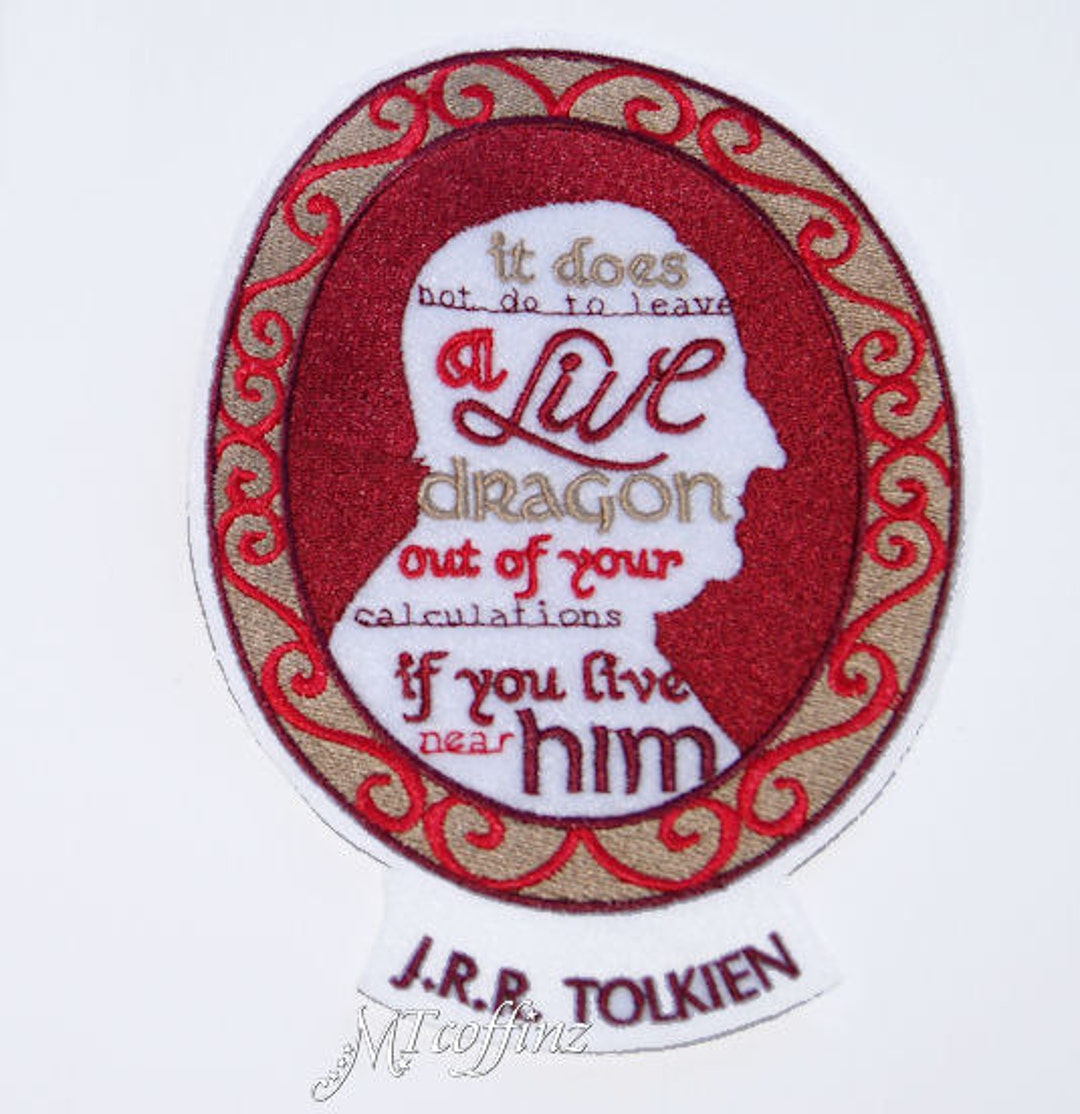 J.R.R. Tolkien Quote Cameo Frame Iron on Embroidery Patch Mtcoffinz - Etsy