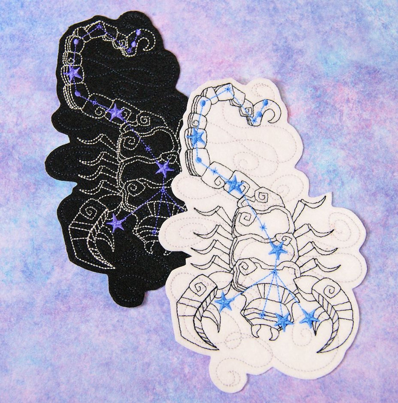 Scorpio the Scorpion Constellation Iron on Embroidery Patch - Etsy