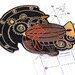 Steampunk Dirigible Airship Iron on Embroidery Patch Mtcoffinz - Etsy