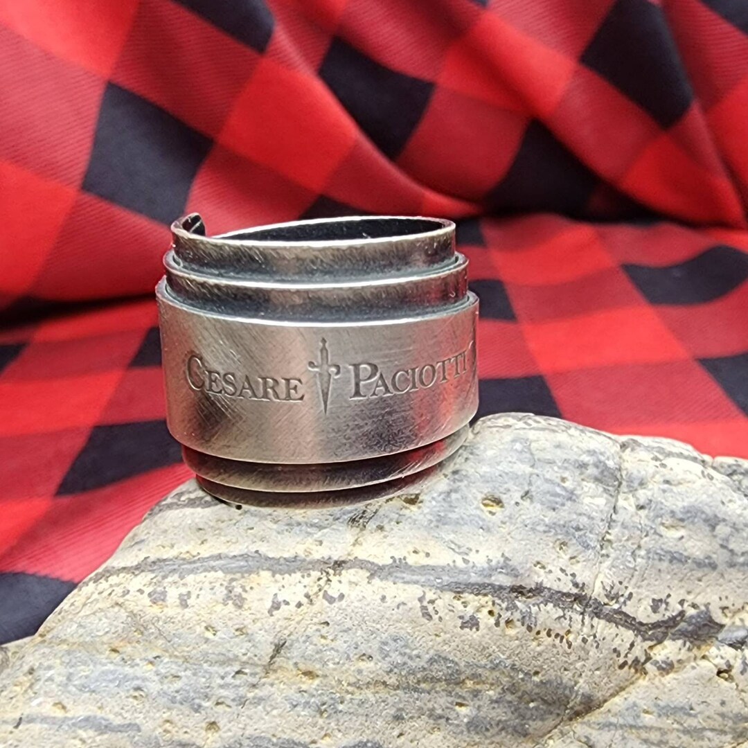 Sterling Silver "cesare Paciotti" Ring (st - 3606) - Etsy