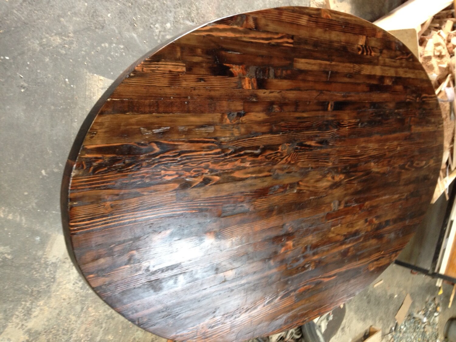 SALE Butcher Block Strip Oval Wood Dining Table From | Etsy