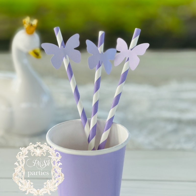 Lavender Straws - Etsy