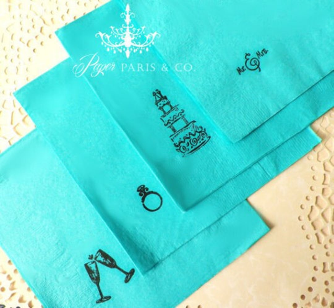 Robins Egg Blue Wedding Napkins Bridal Shower Etsy