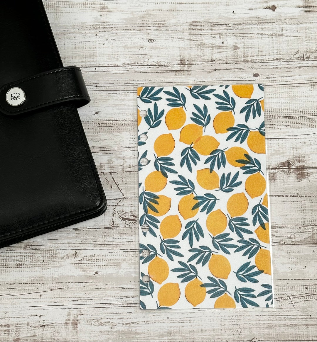 Lemon Planner Dashboard,personal, A5, Pocket Size, Planner Accessory ...