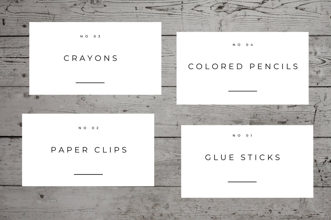 Custom Classroom Labels, Minimalist Classroom Decor, Teacher ...