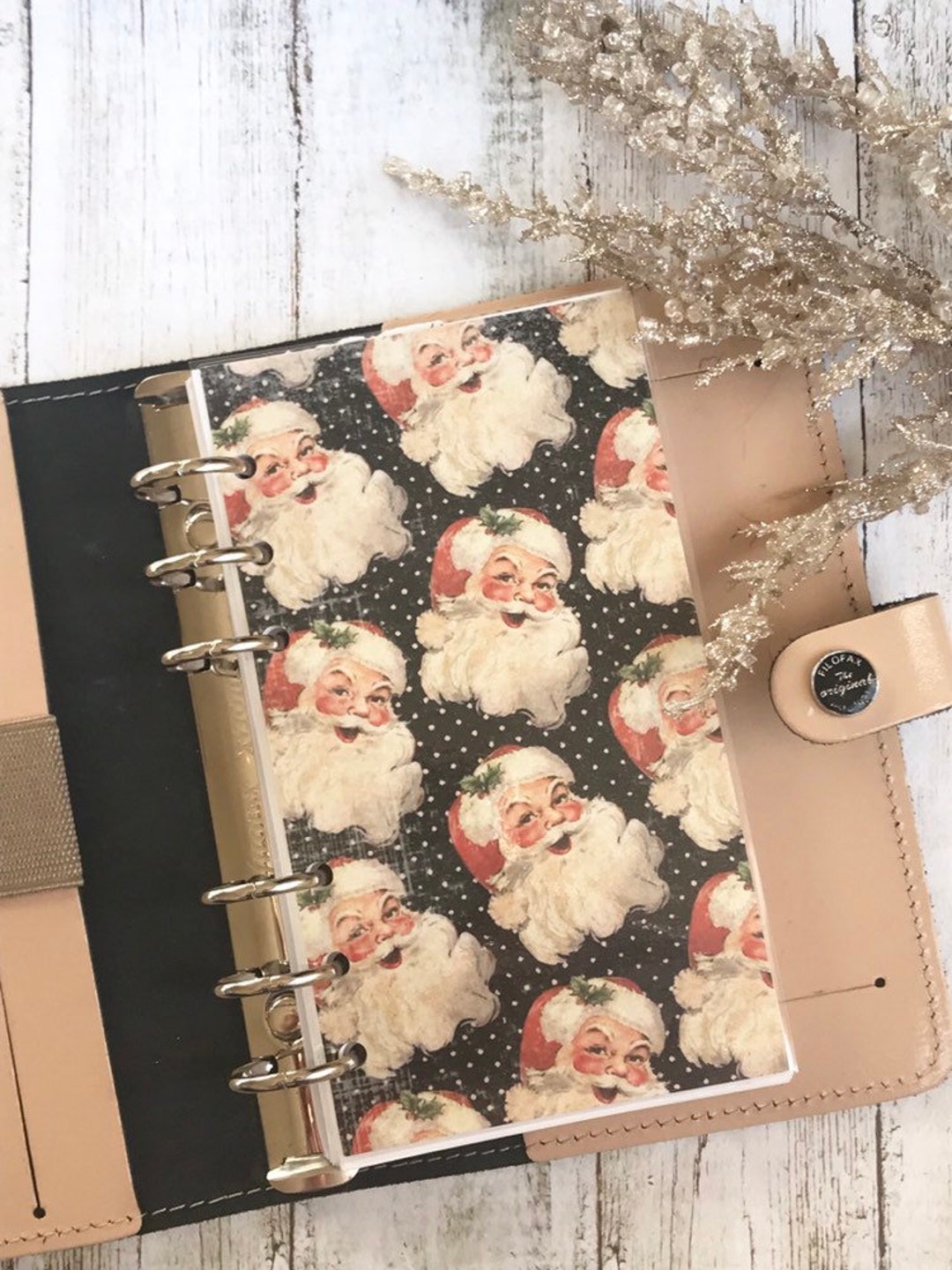 Vintage Santa Planner Dashboard, Christmas Dashboard,holiday Planner ...