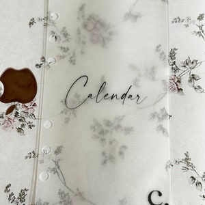Custom Vellum Planner Dashboard, Personalized Planner Inserts, Calendar ...