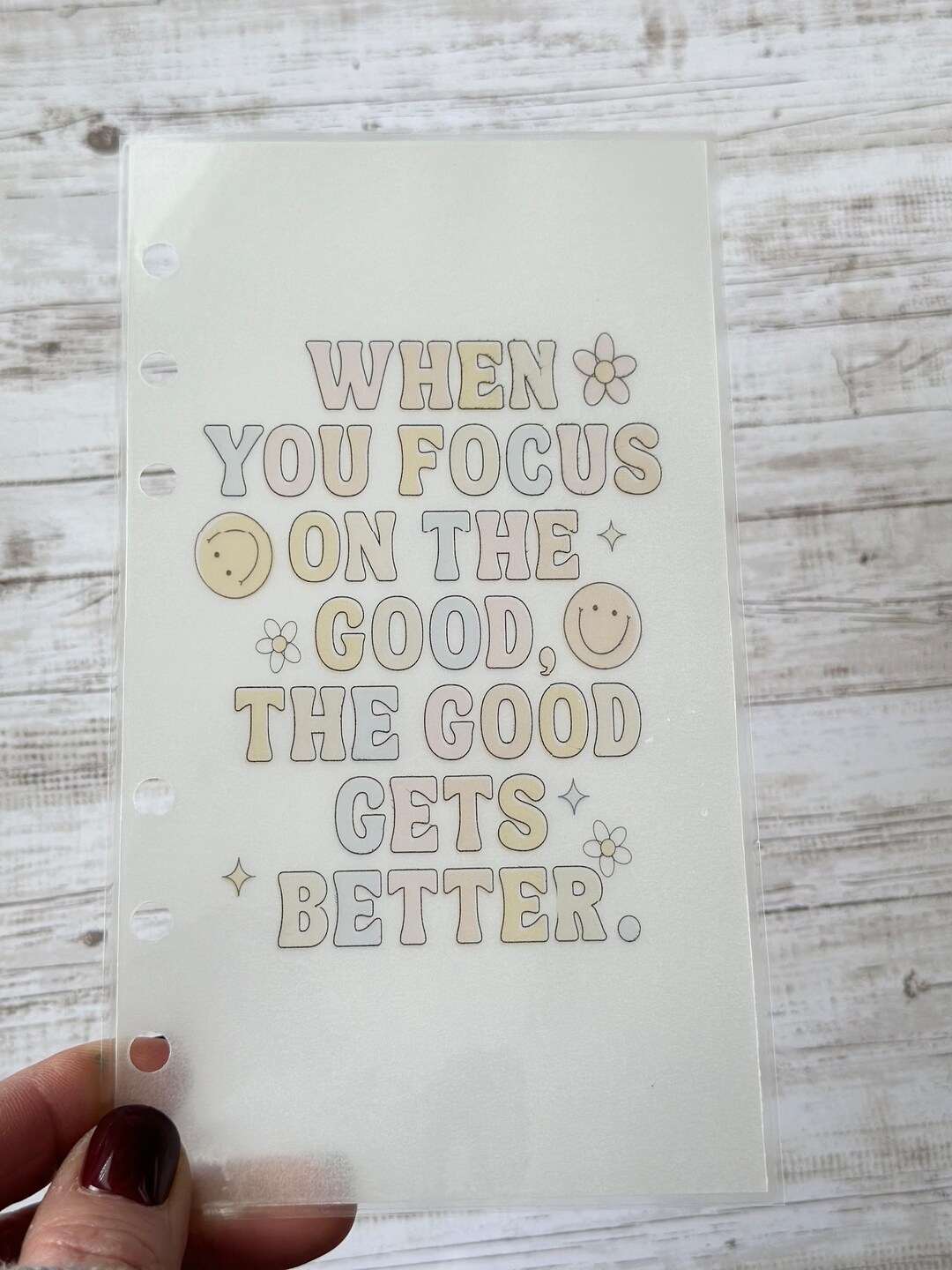 Groovy Positivity Planner Dashboard, Retro Vellum Planner Dashboard ...