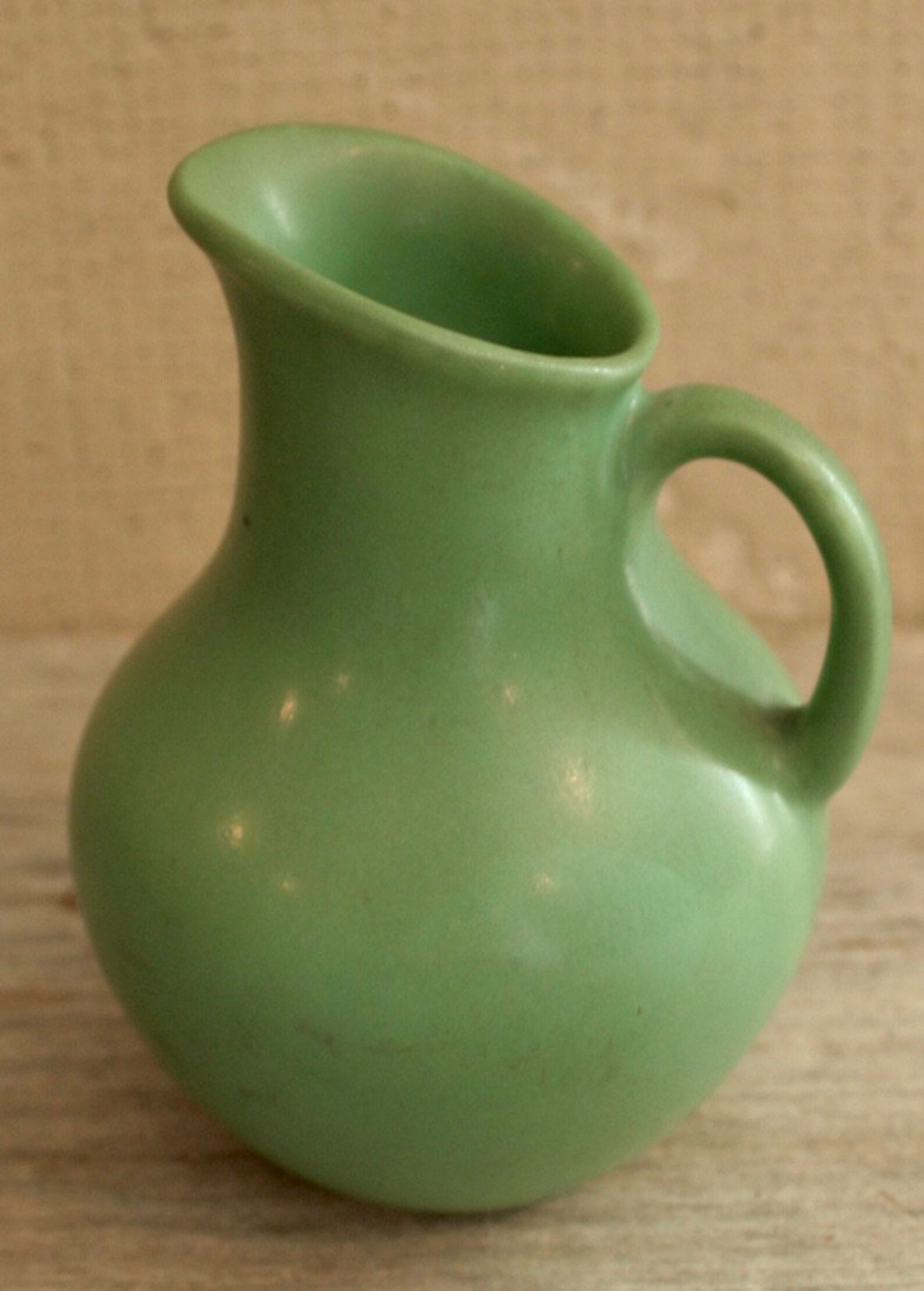 Nice Minimalist Satin Glazed Green Rookwood Pottery Pitcher, Small ...