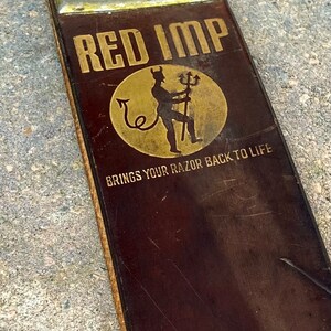 ANTIQUE LEATHER STROP / Antique Leather Razor Strop / Red Imp 700 ...