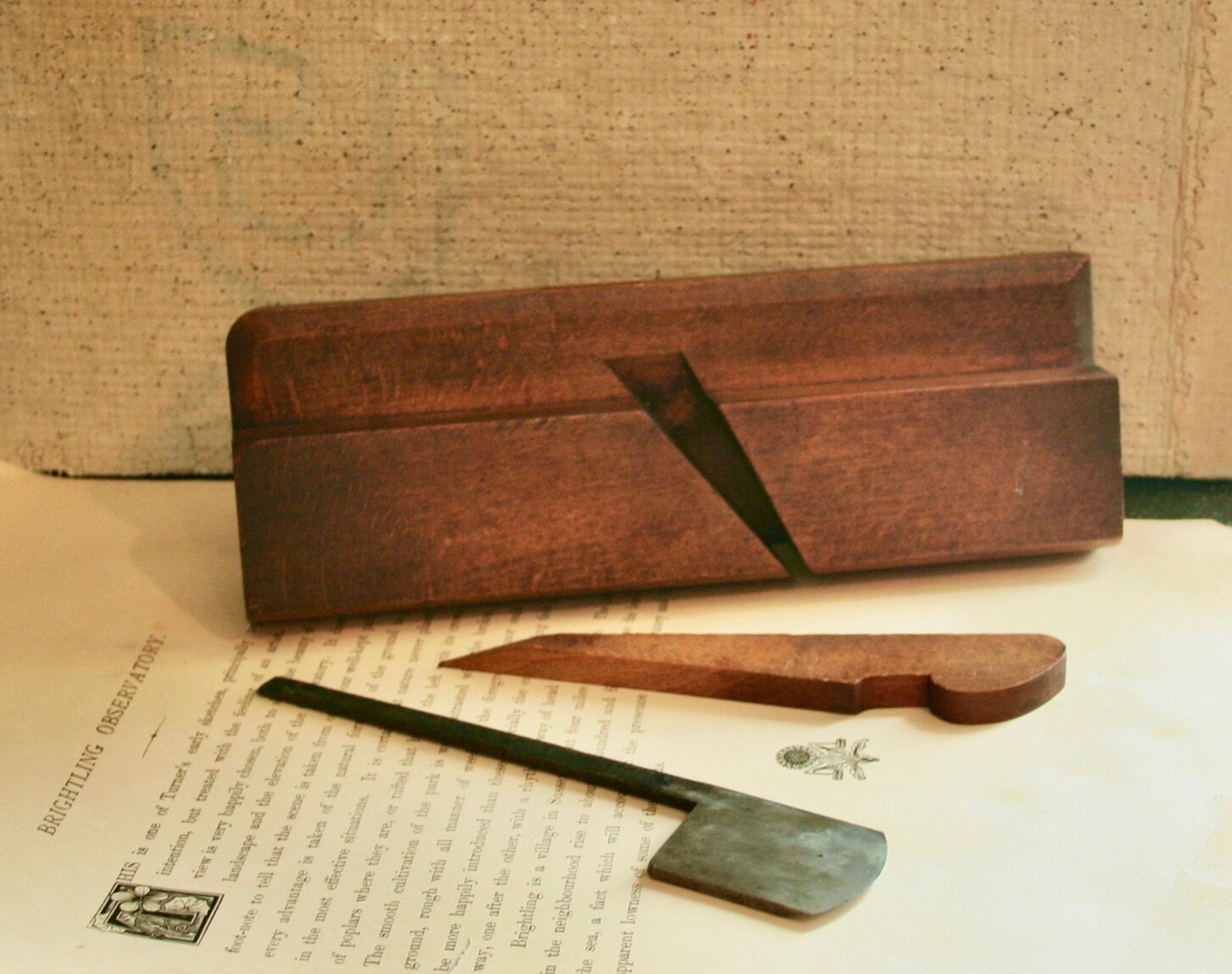 Antique Hand Hewn A. Mathieson & Son Glasgow Wood Molding Plane ...