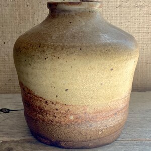 Heavy Vintage ASIAN Stoneware Vase / HAND MADE Asian Style Vase ...