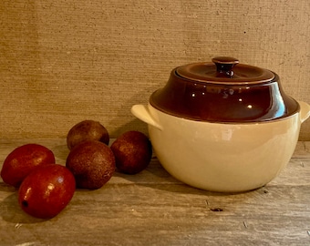 Antique Ceramic Bean Pot - Etsy