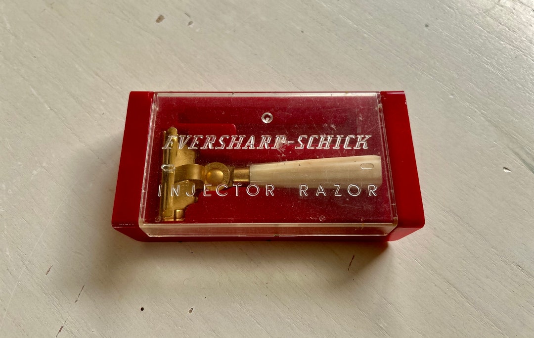 VINTAGE Eversharp Schick Injector SAFETY RAZOR With Case / Bakelite ...