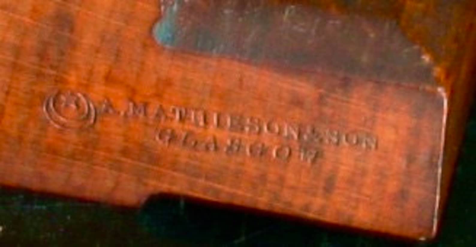 Antique Hand Hewn A. Mathieson & Son Glasgow Wood Molding Plane ...