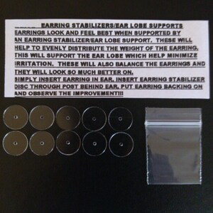 Fix Drooping Earrings - Solves Droopy Earrings - Rare Large Reusable ...